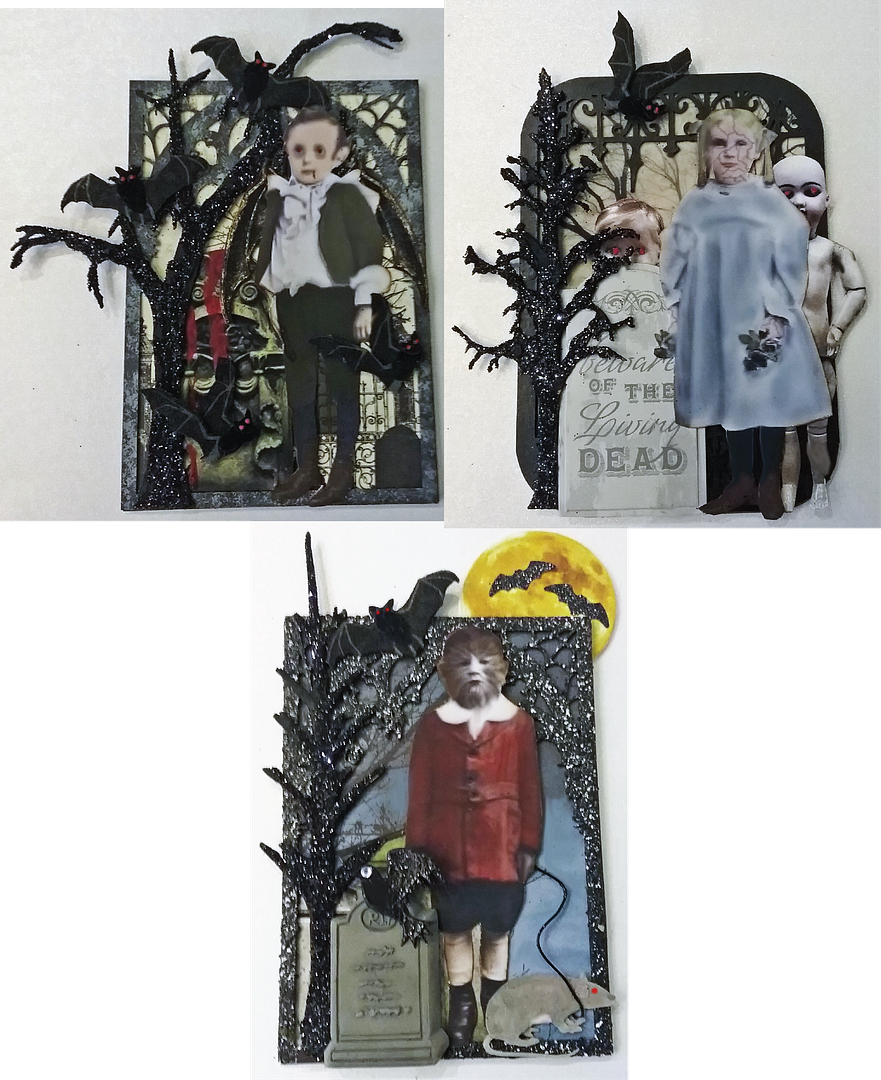 Artfully Musing: CREEPY CHILDREN ATCs